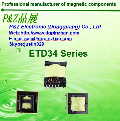 PZ-ETD34 Series High-frequency Transformer