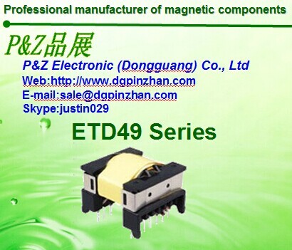 PZ-ETD49 Series High-frequency Transformer